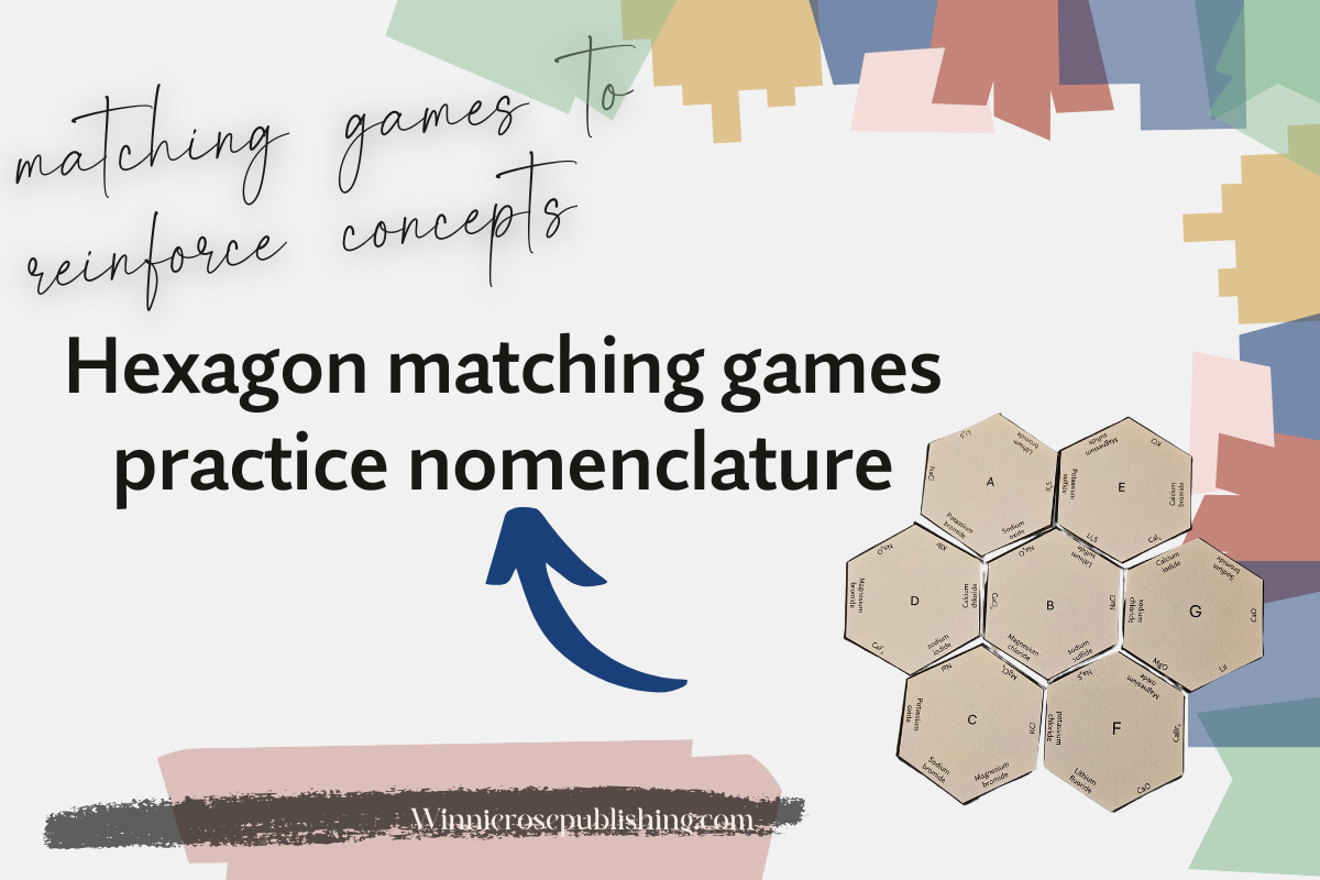 How to use matching games to improve content mastery in your chemistry ...